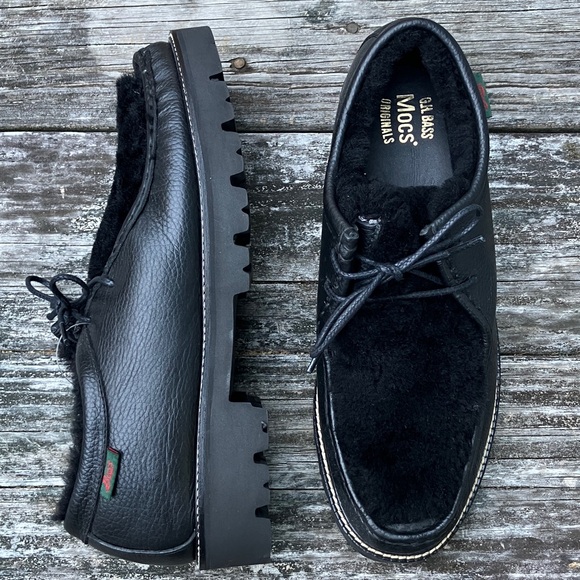 G.H. Bass & Co. | Shoes | Gh Bass Wallace Shearling Leather Moc Shoes ...